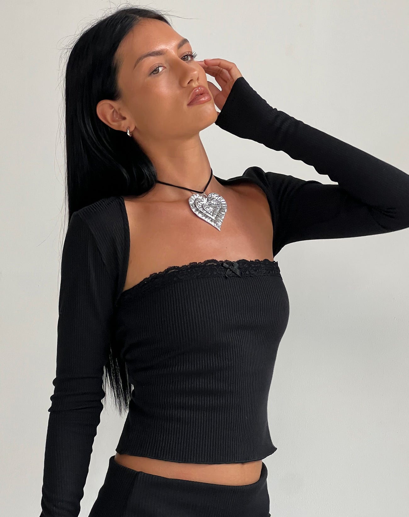 Ivory Bnadeau Rib Top | Ernie – motelrocks.com