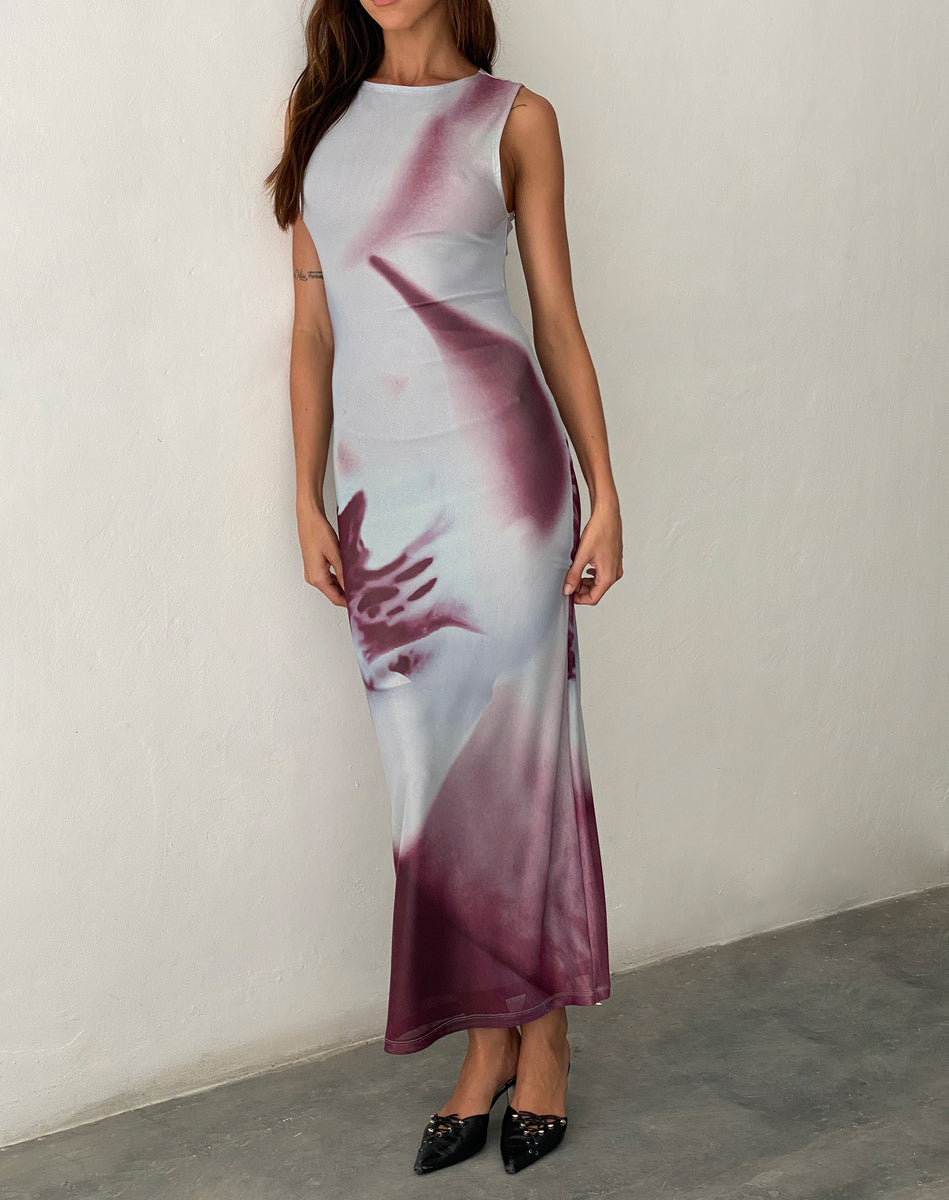 Grey Anatomy of Nature Printed Maxi Dress | Fayola – motelrocks.com