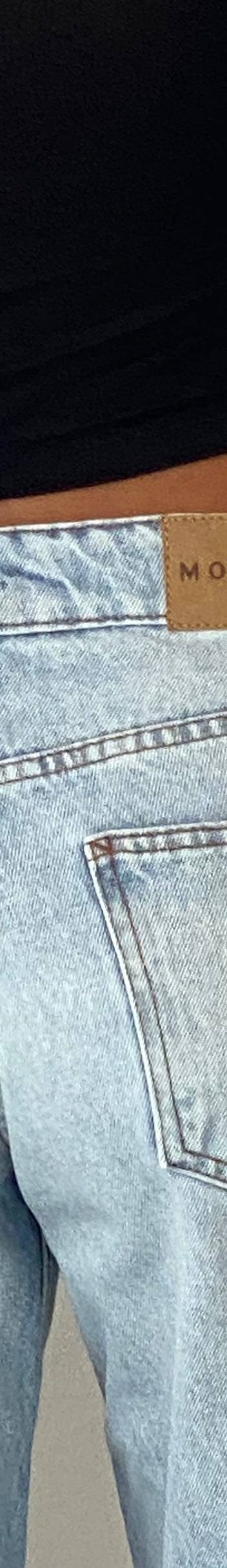 Extreme Light Wash Blue Extra Wide Low Rise Jeans | Roomy – motelrocks.com