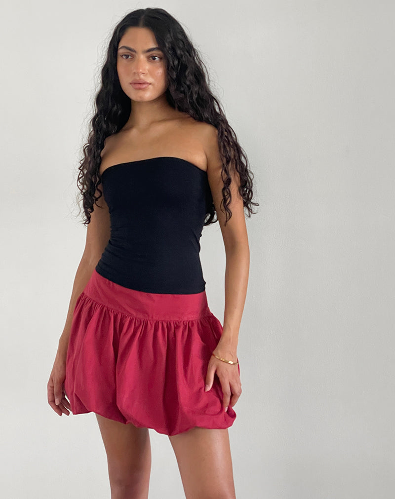 Adrenaline Red Puffball Mini Skirt | Kiyowo – motelrocks.com