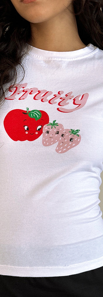 White Fruity Tee | Sutin – motelrocks.com
