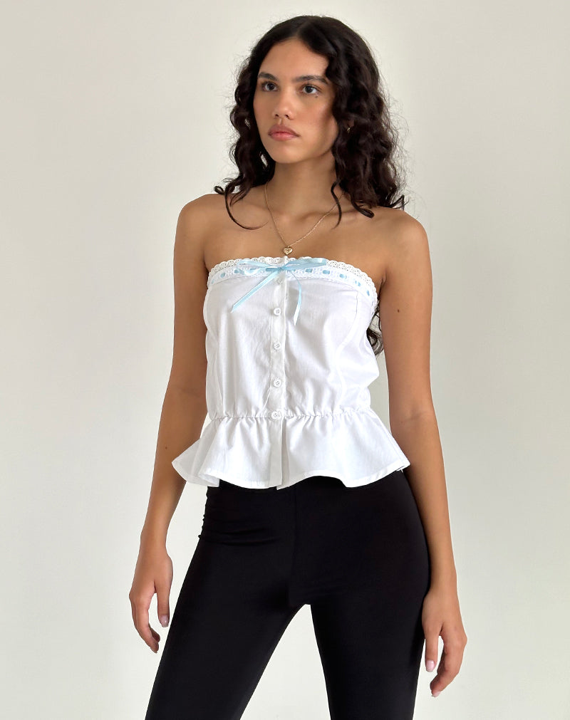 White Tube Top | Zar – motelrocks.com