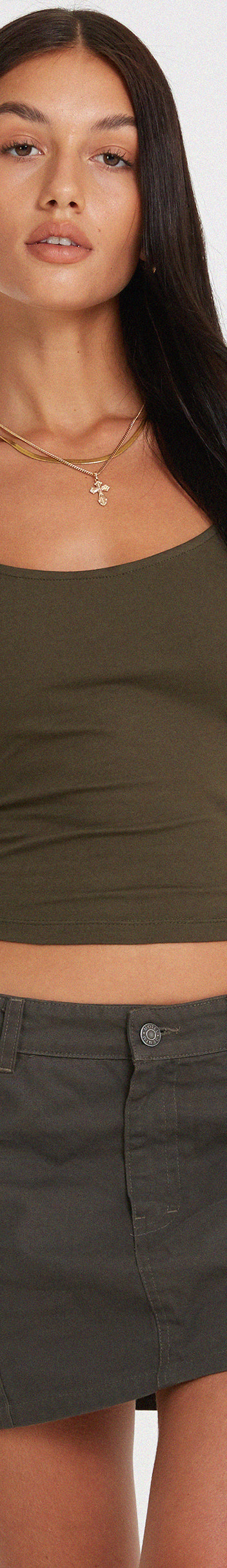 Green Long Sleeve Scoop Neck Top | Bonlo – motelrocks.com