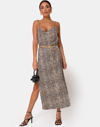 Hime Maxi Dress in Rar Leopard – motelrocks.com