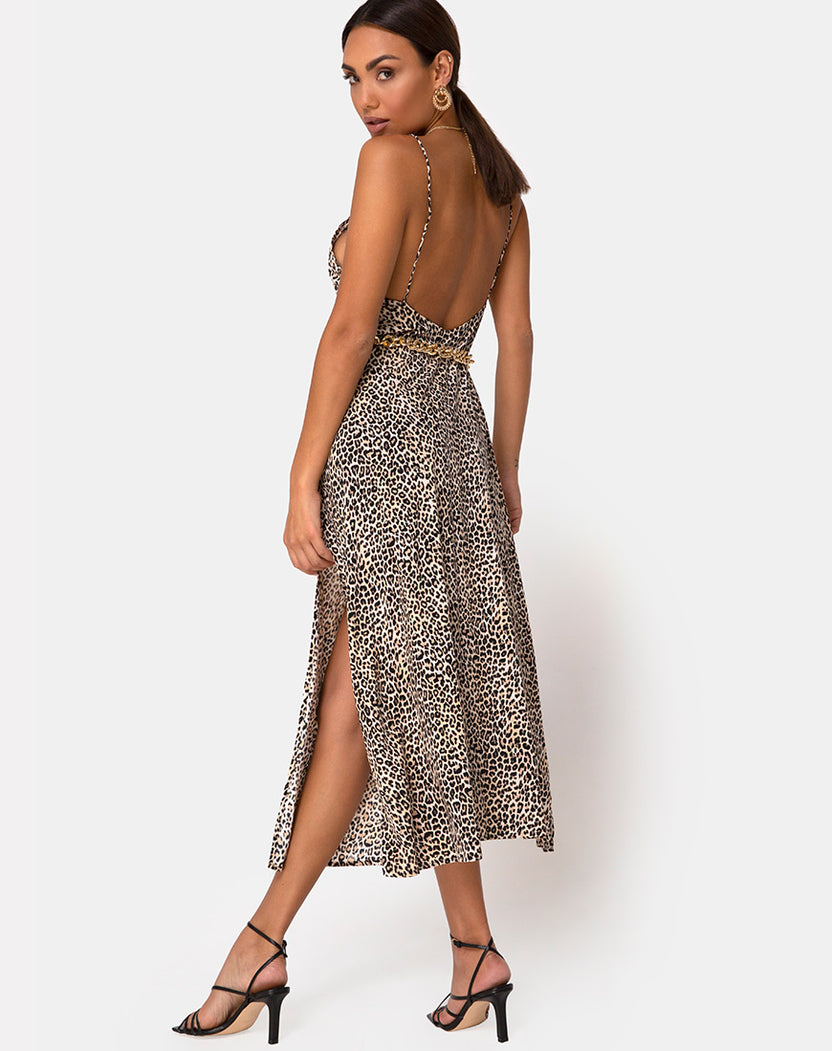 Hime Maxi Dress in Rar Leopard – motelrocks.com