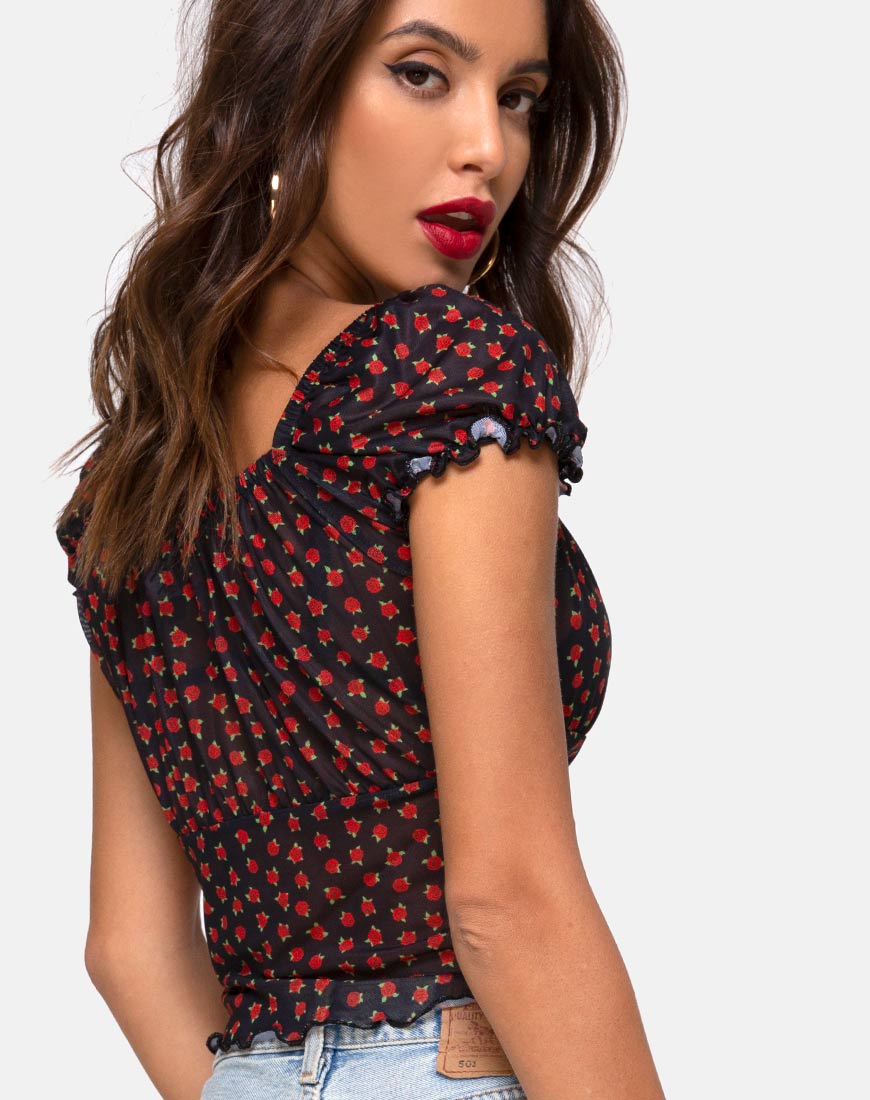 Dotty Rose Top | Jalina – motelrocks.com