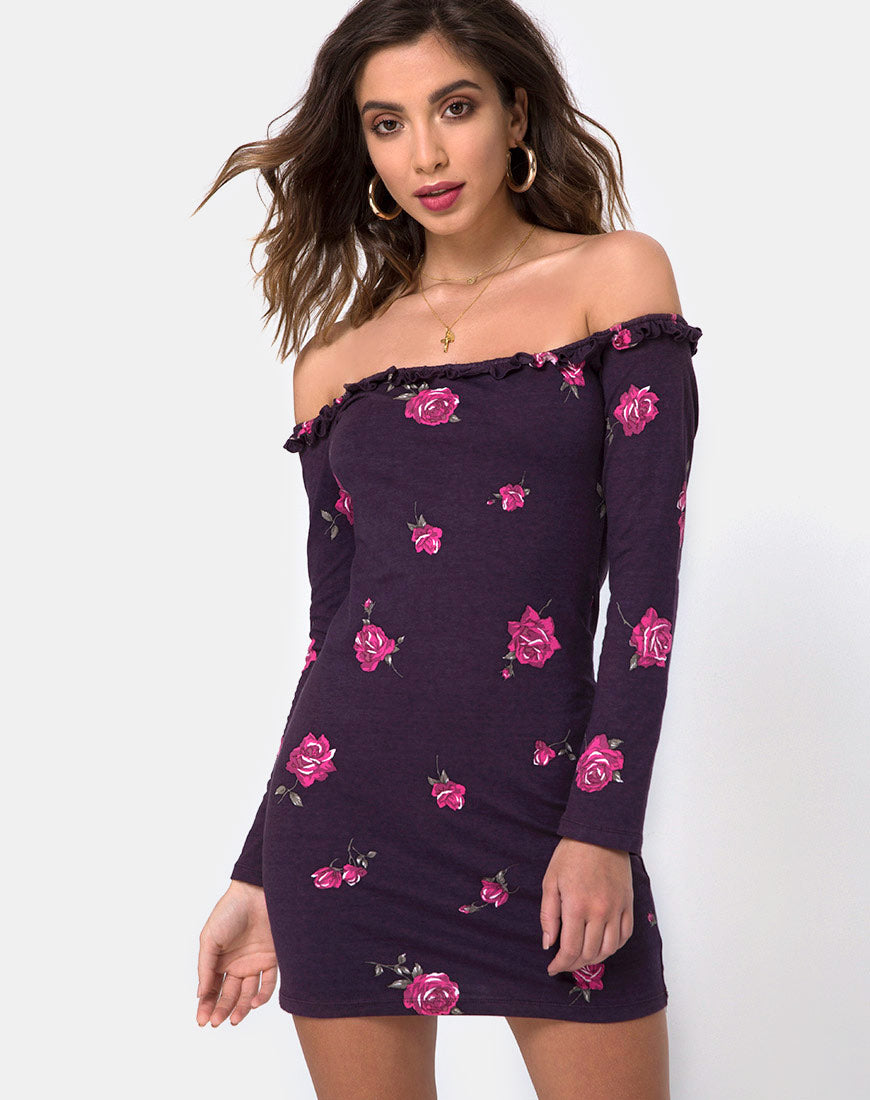 Janelis Bodycon Dress in Evening Rose – motelrocks.com