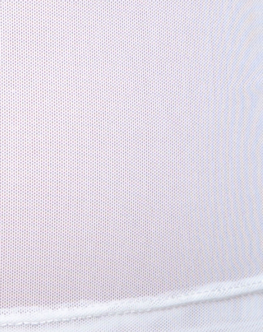 Rhala Crop Top in White Net – motelrocks.com