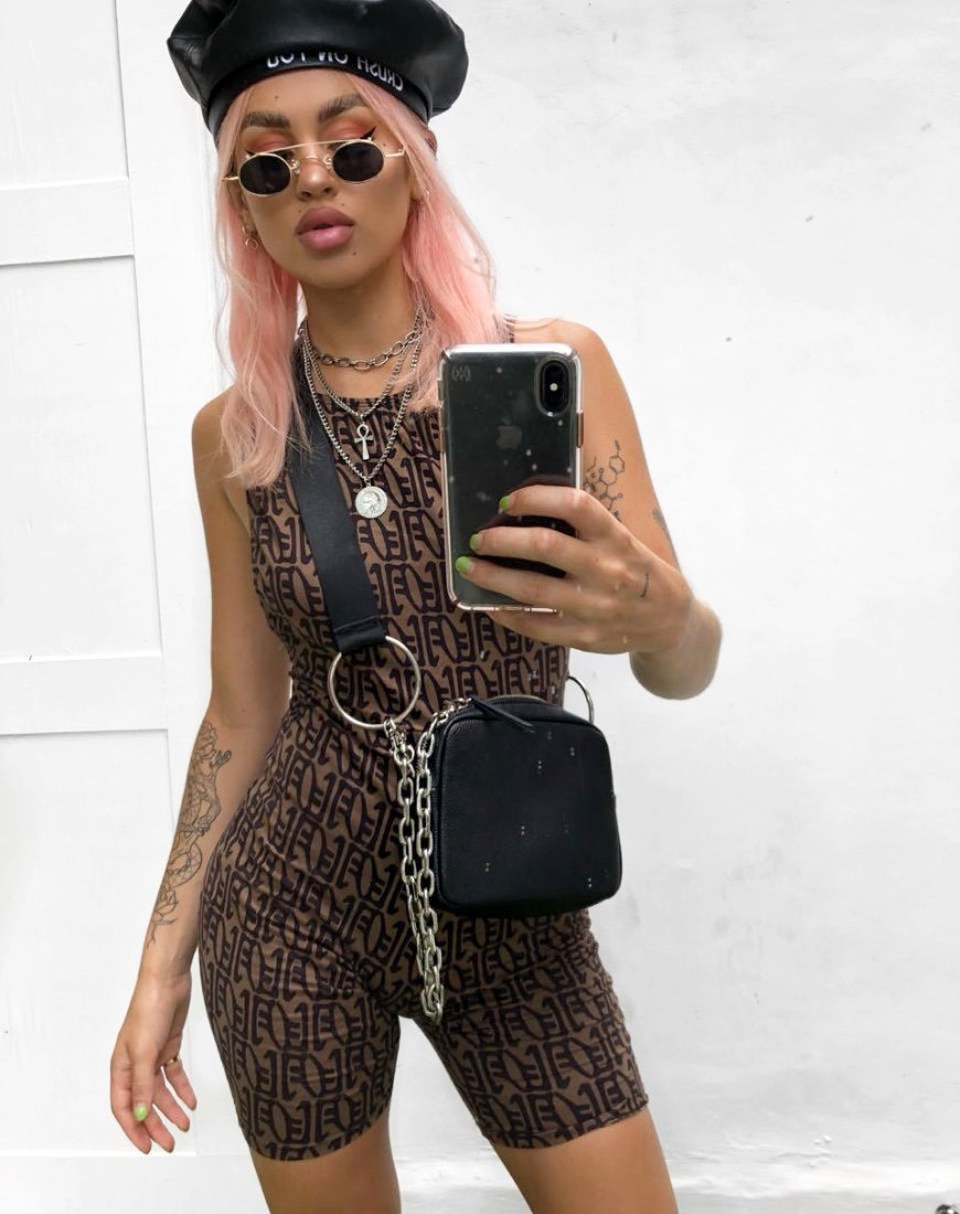 Acro Unitard in Chinese Moon – motelrocks.com