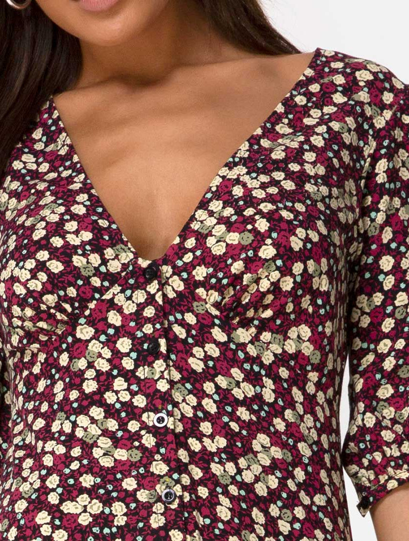 Floral Midi Dress | Rigita – motelrocks.com