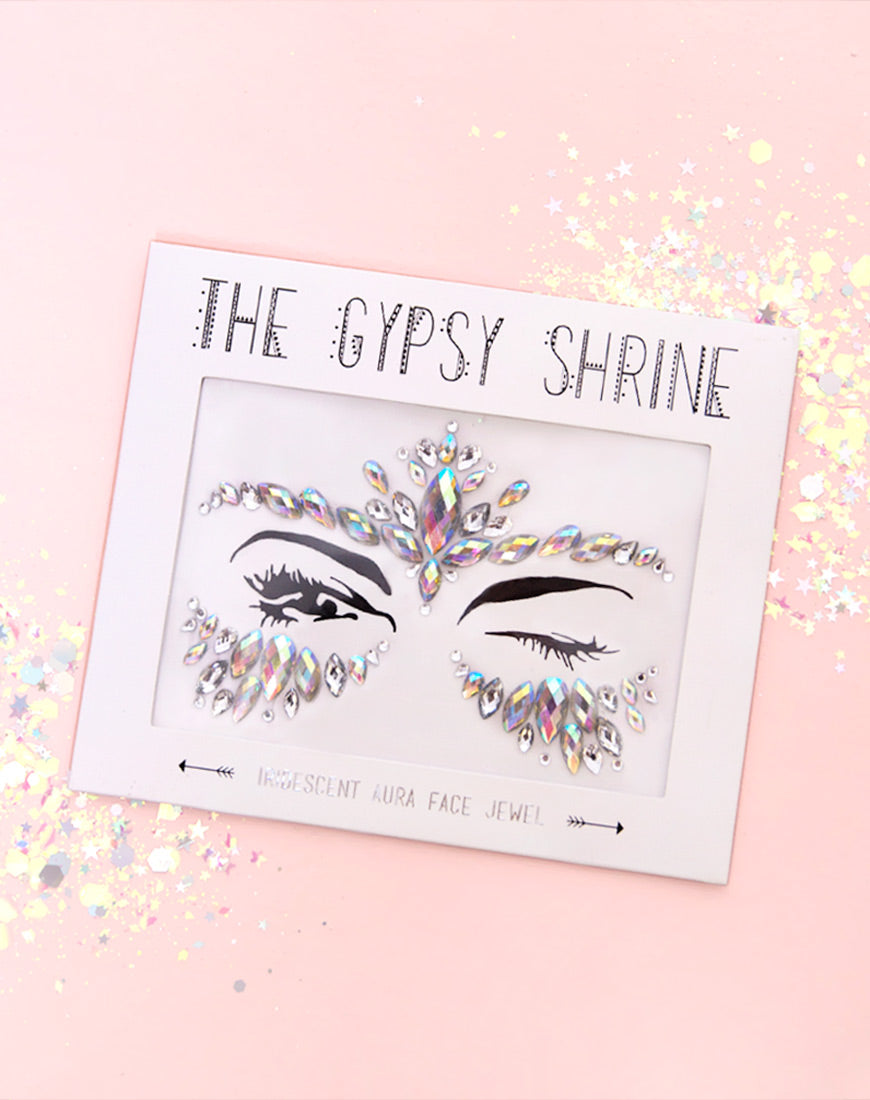 The Gypsy Shrine Iridescent Aqua Face Jewel – motelrocks.com